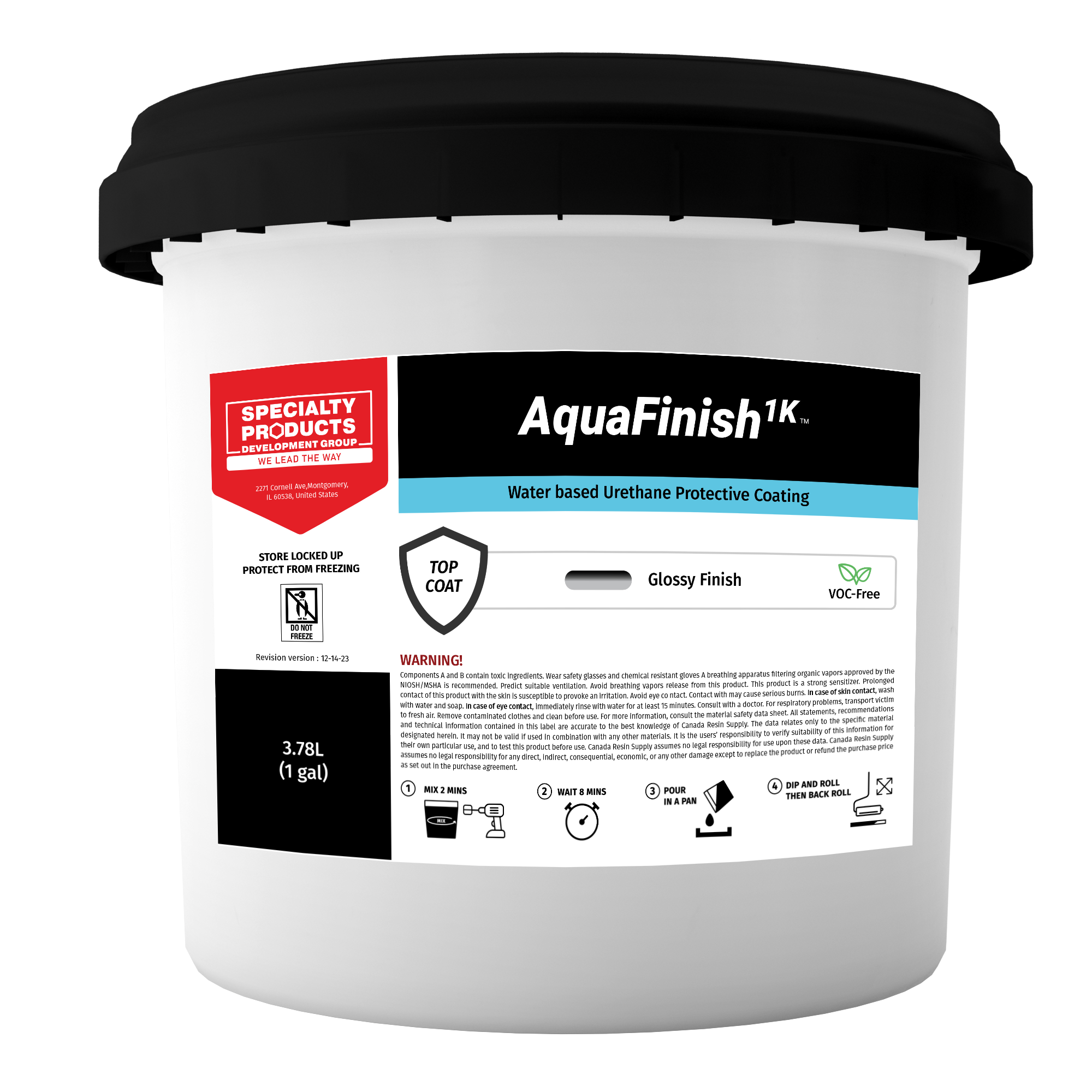 AQUAFINISH 1K ™ Water Based Urethane Protective Coating 1 GAL | US ...